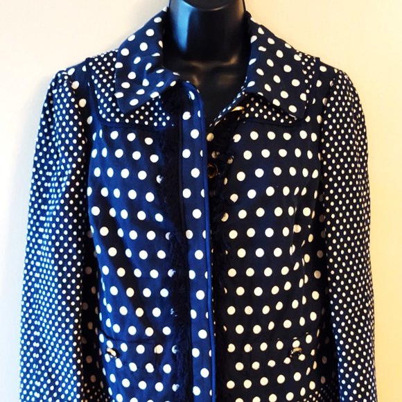 Tory Burch | Jackets & Coats | Tory Burch Polka Dot Lined Jacket | Poshmark